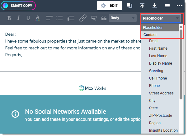 Adding Placeholders to Your Email Content – Rise