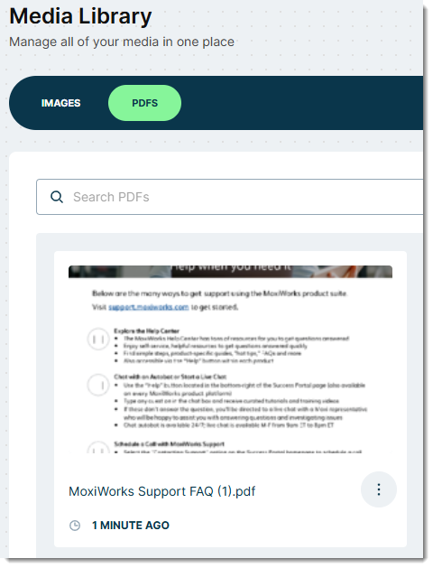 Adding Images and PDFs to your Media Library – Rise