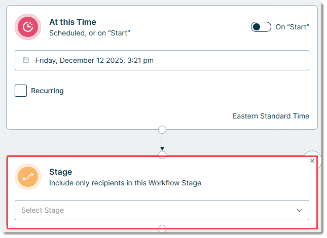 Creating Automatic Campaigns for Workflow Stages – Rise